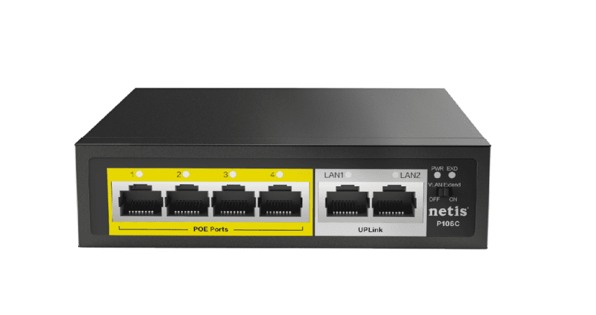 Netis P106C 6-Port Standard POE Switch - Safan Gadget